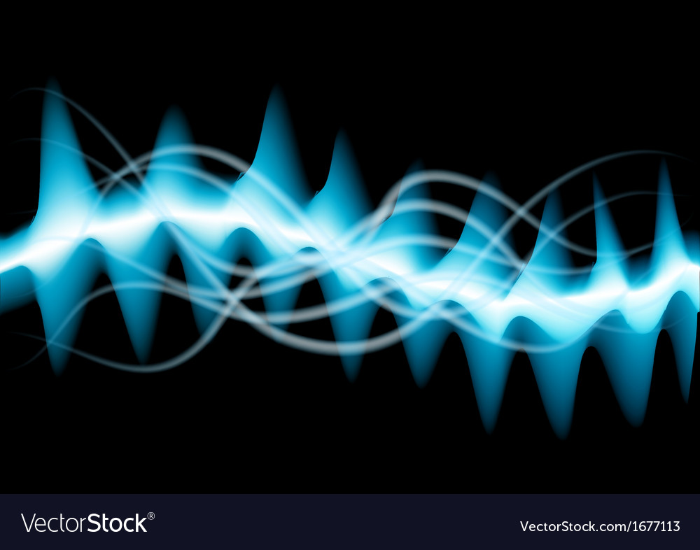 Light wave Royalty Free Vector Image - VectorStock