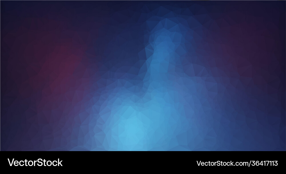 Nice colorful dark red blue gradient low poly Vector Image