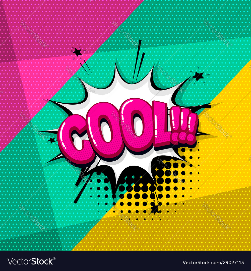 Pop art comic text Royalty Free Vector Image - VectorStock