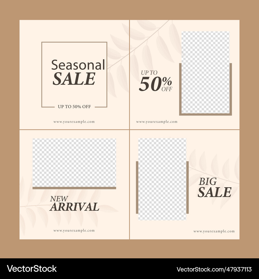 Sale post or template design with 50 discount Vector Image