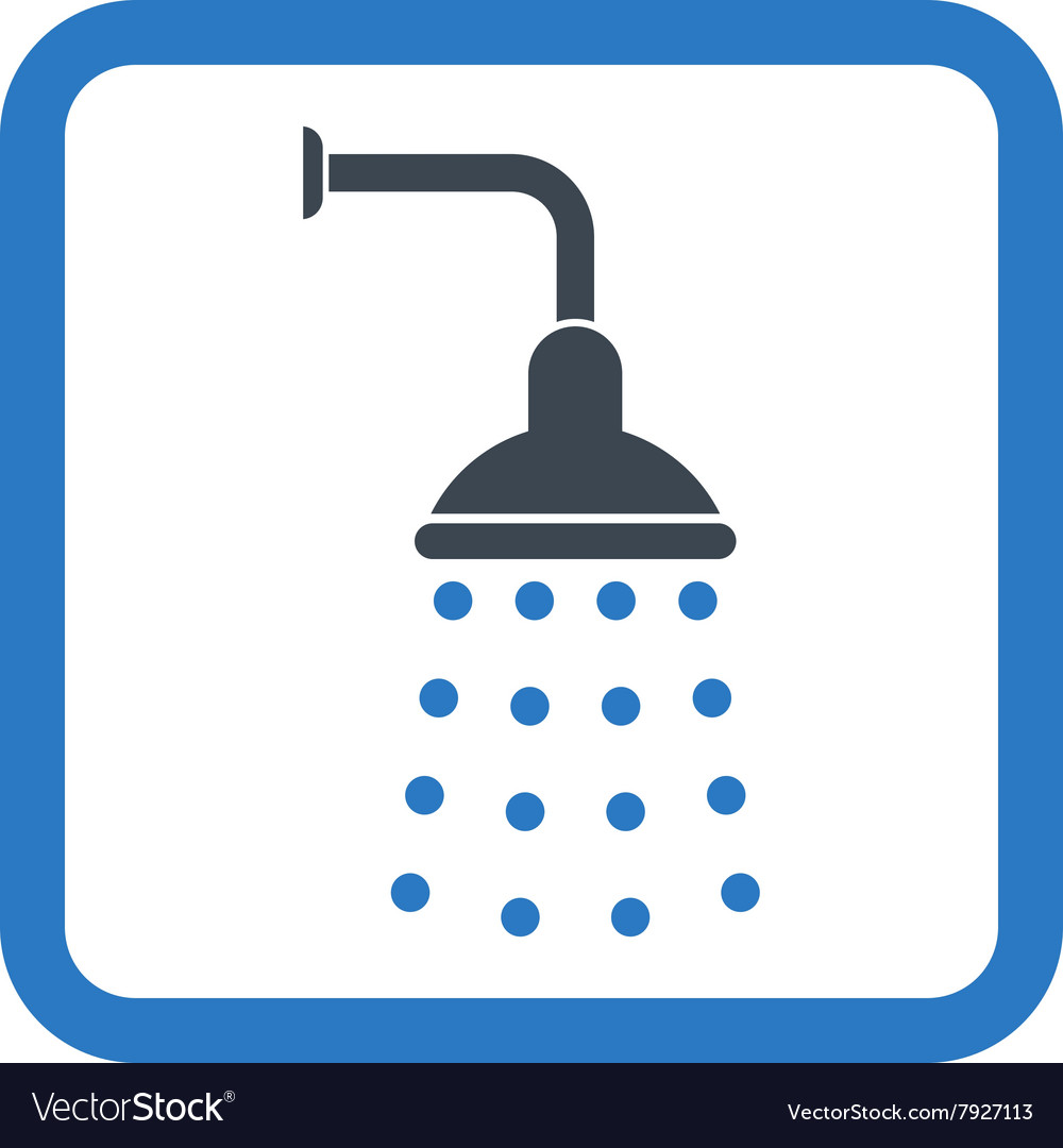 Shower flat icon Royalty Free Vector Image - VectorStock