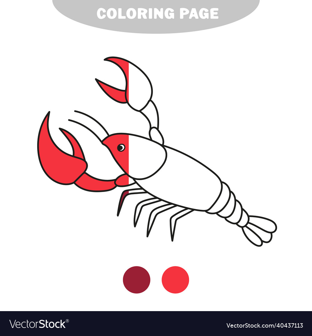 Simple coloring page Royalty Free Vector Image