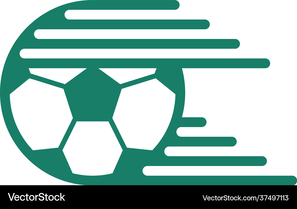 Soccer logo design creative football Royalty Free Vector