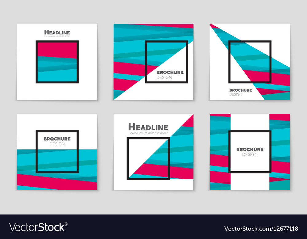 Abstract layout background set for art Royalty Free Vector