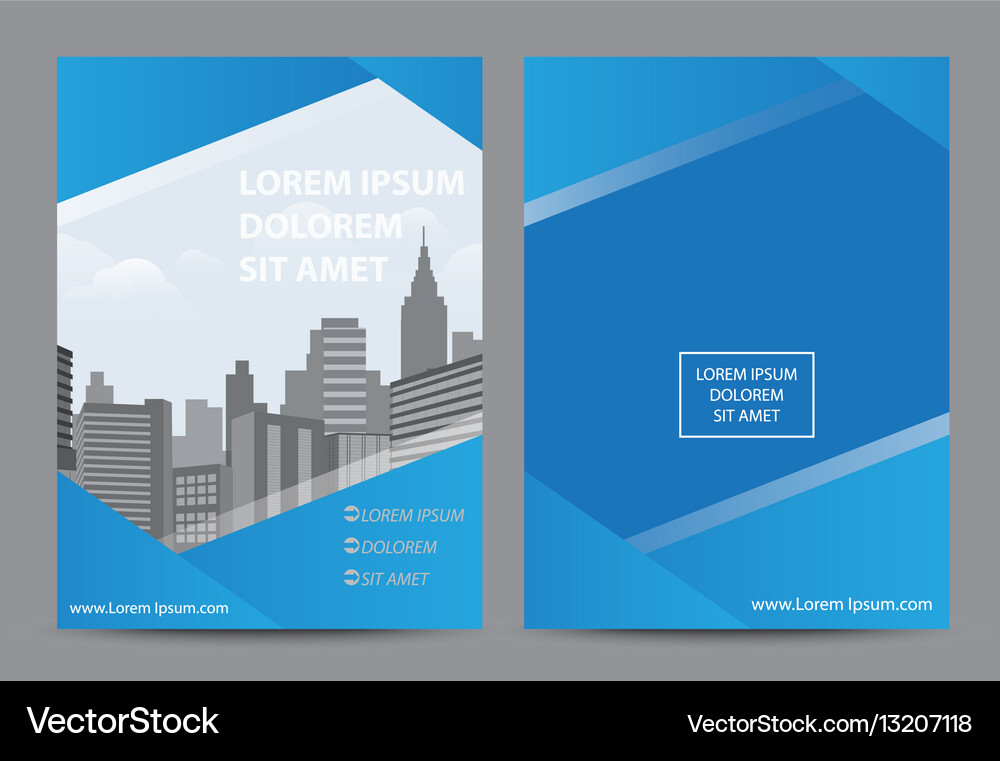 Brochure flyer magazine cover Royalty Free Vector Image