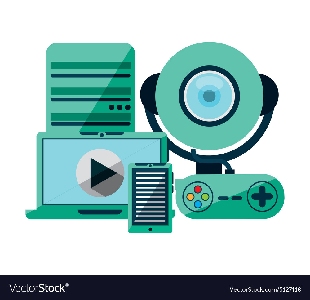 Gadget tech Royalty Free Vector Image - VectorStock
