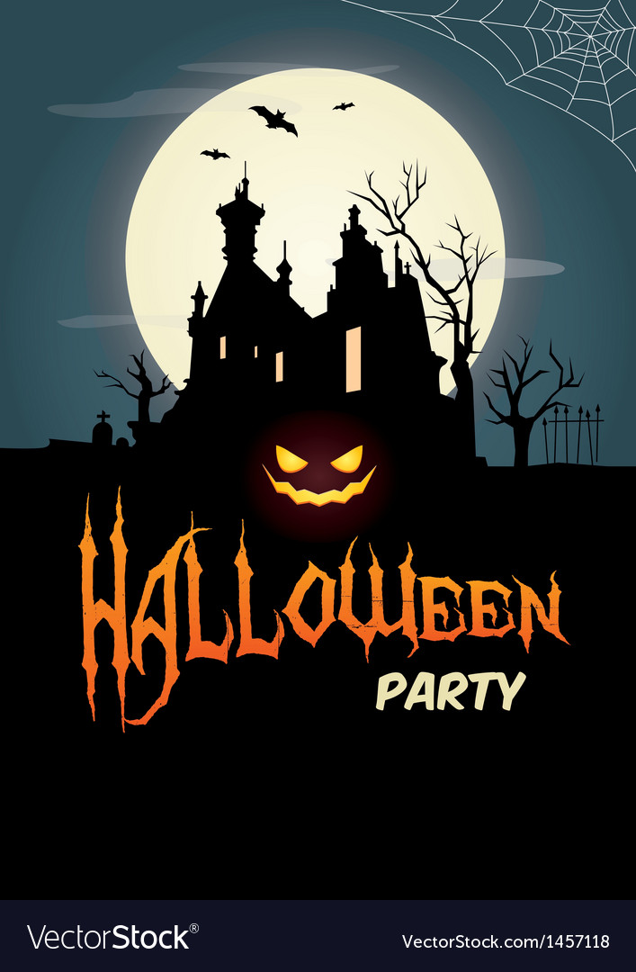 Happy halloween poster Royalty Free Vector Image