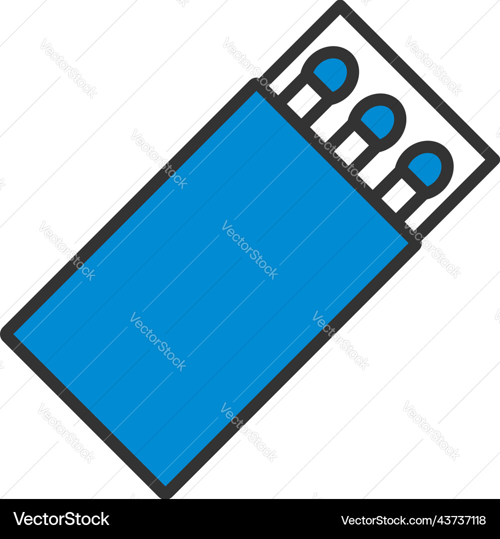 Icon of match box Royalty Free Vector Image - VectorStock