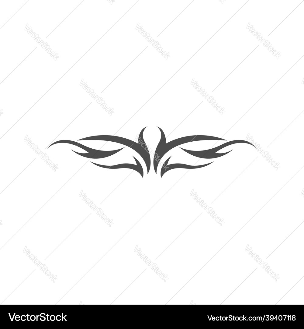 Tattoo icon logo design template Royalty Free Vector Image