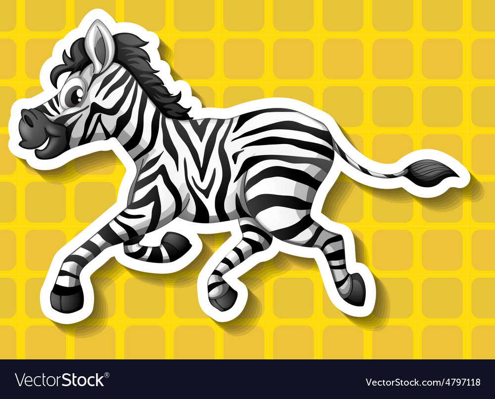 Zebra Royalty Free Vector Image - VectorStock