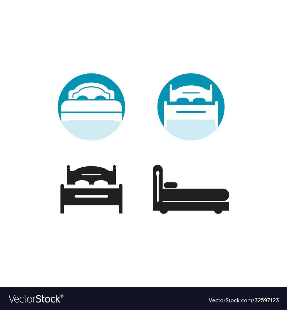 Bed logo Royalty Free Vector Image - VectorStock