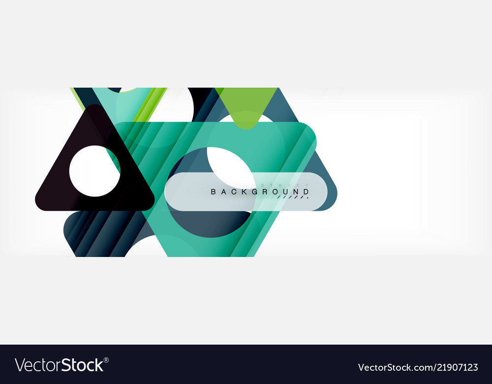 Circle and triangle abstract background Royalty Free Vector