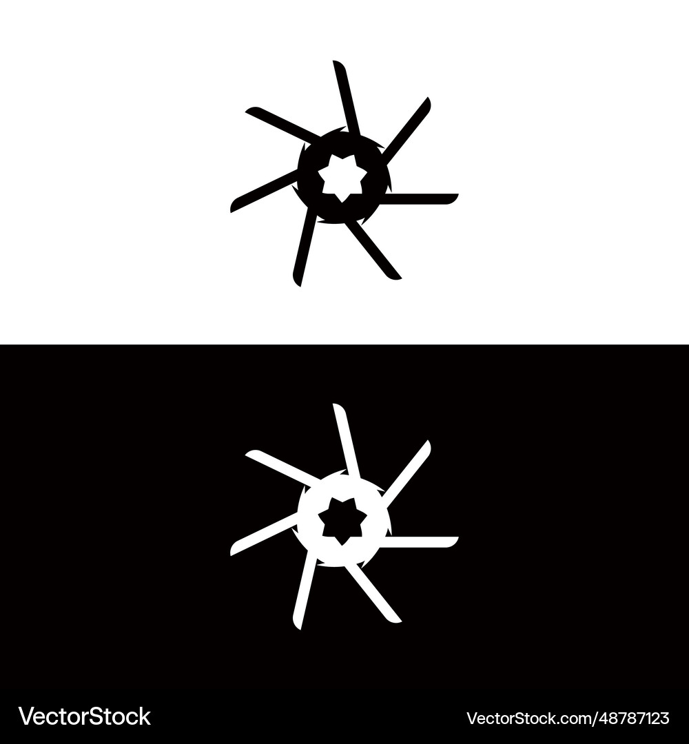 Circle logo template design icon Royalty Free Vector Image