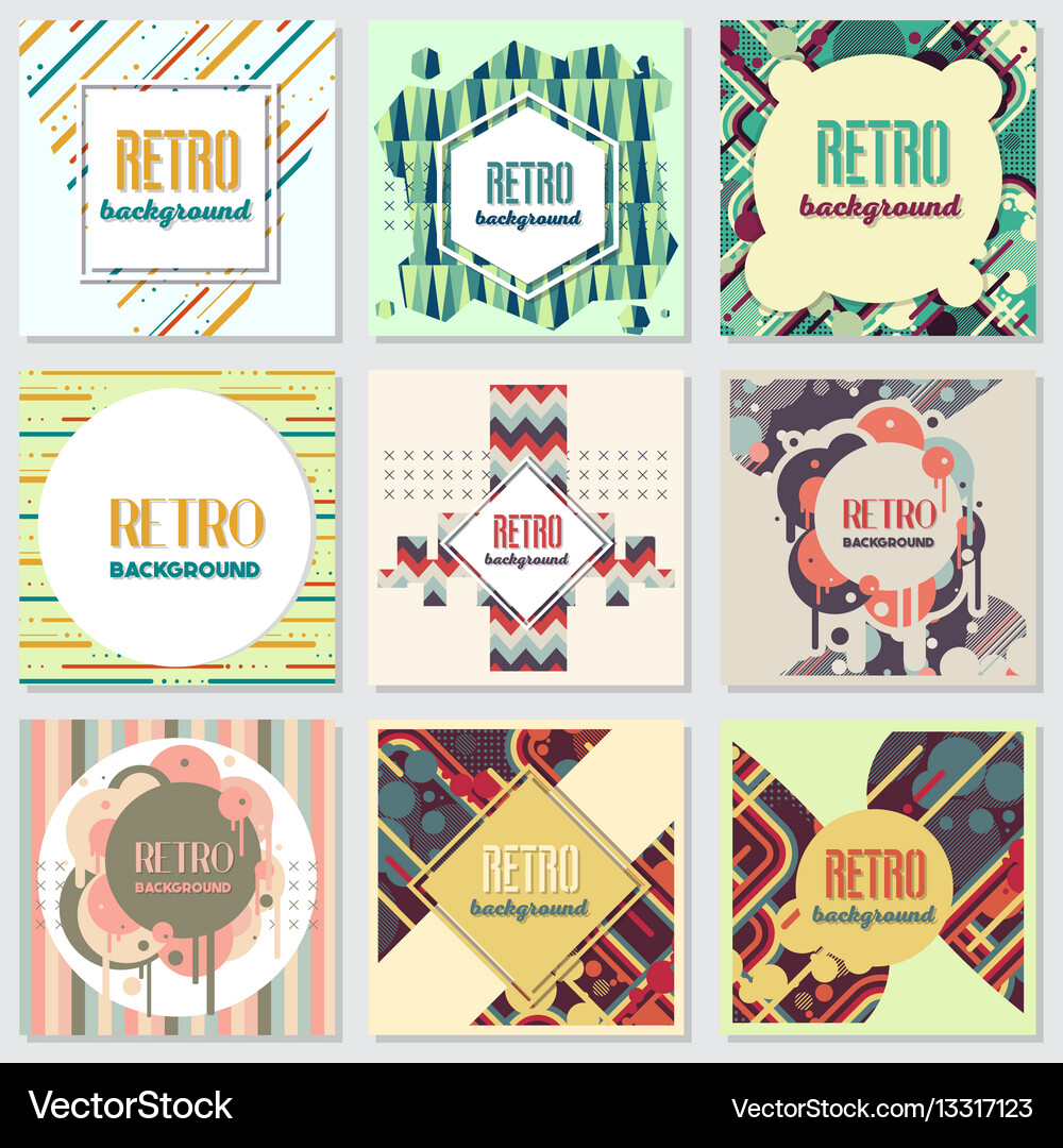 Old retro vintage style background design template