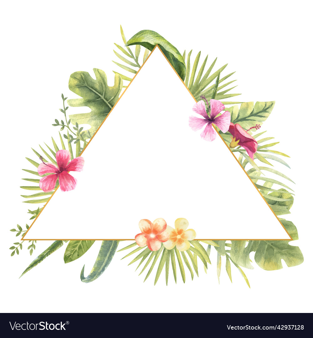 A triangular frame Royalty Free Vector Image - VectorStock