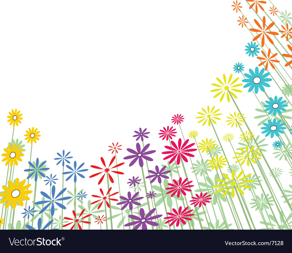 Basic flowers Royalty Free Vector Image - VectorStock