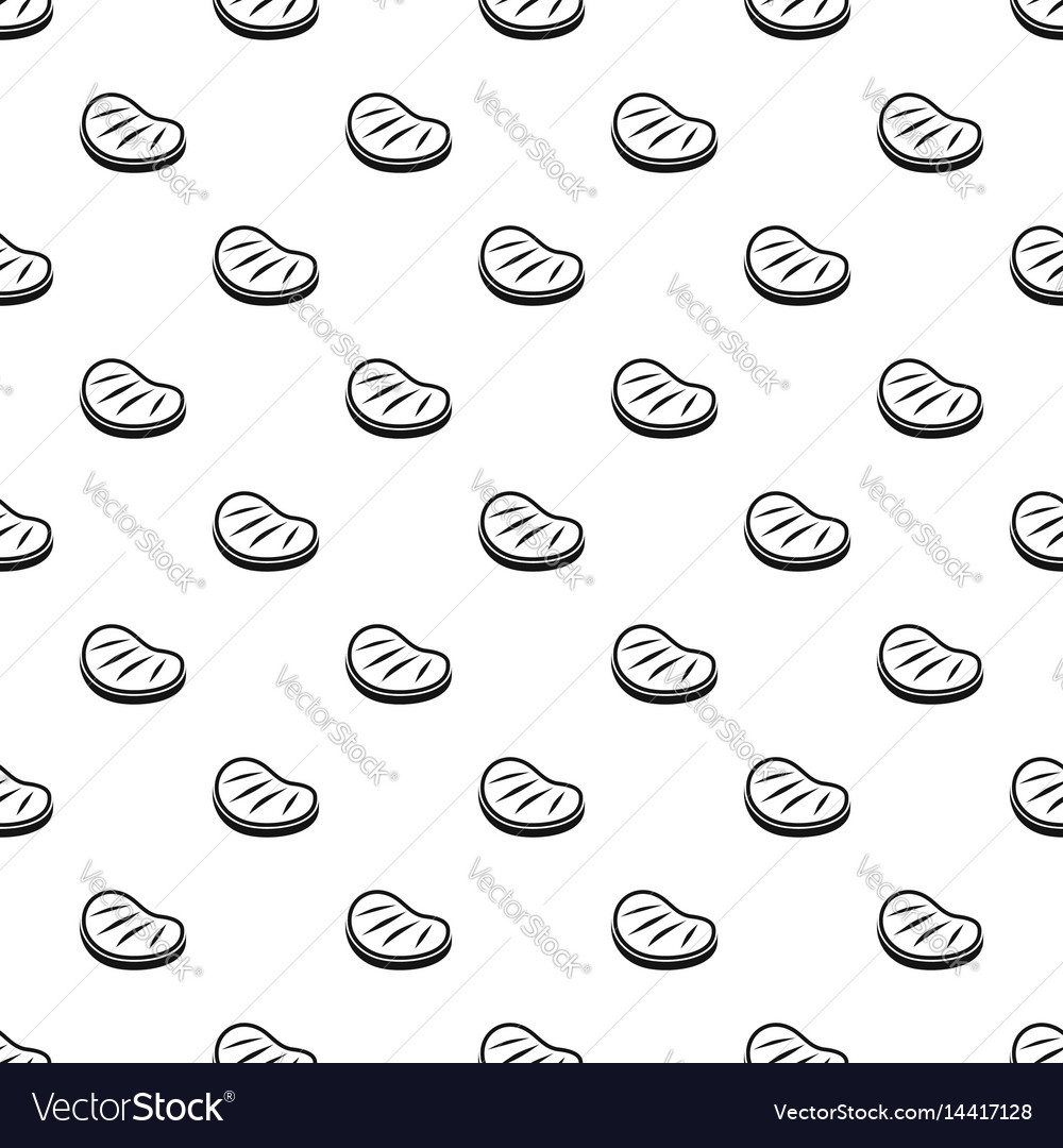 Beef steak pattern Royalty Free Vector Image - VectorStock