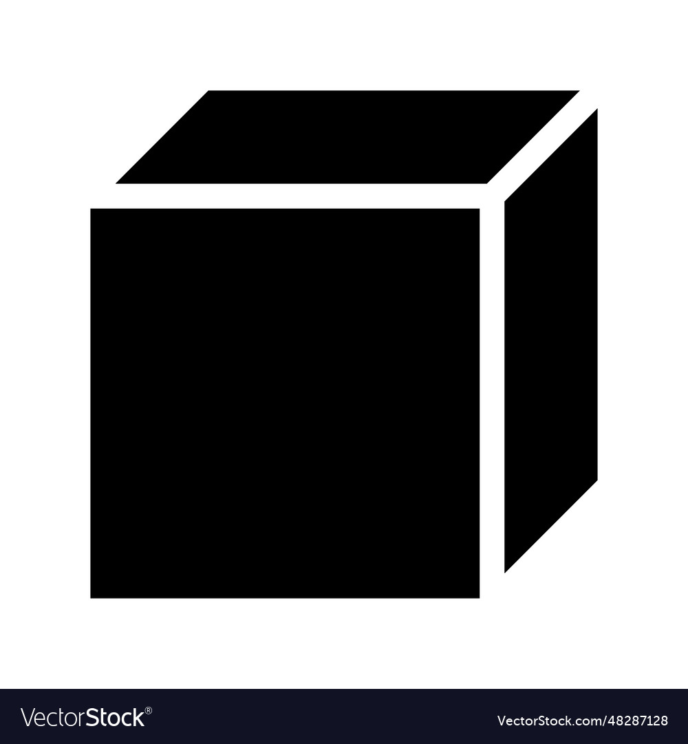 Cube icon Royalty Free Vector Image - VectorStock