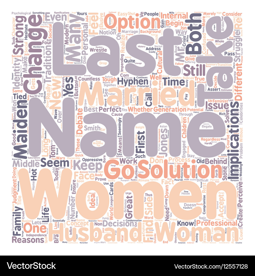 Married or Maiden Name Behind the Last Name Change