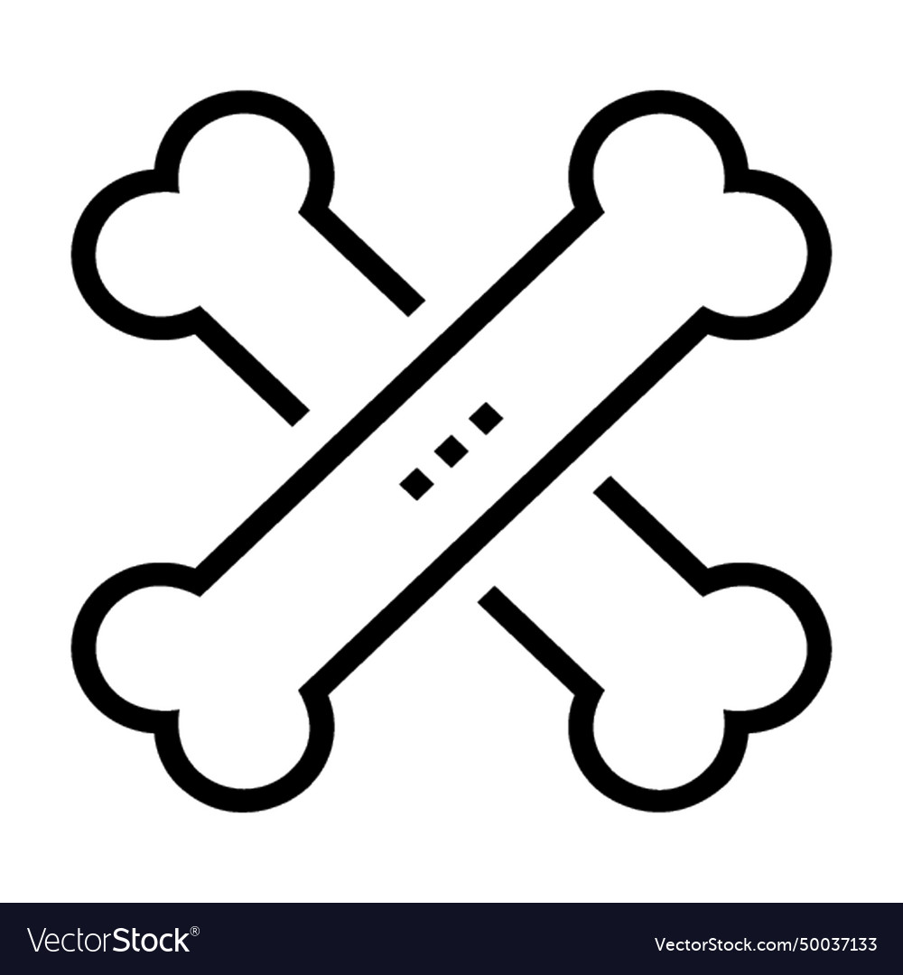 Bones icon Royalty Free Vector Image - VectorStock