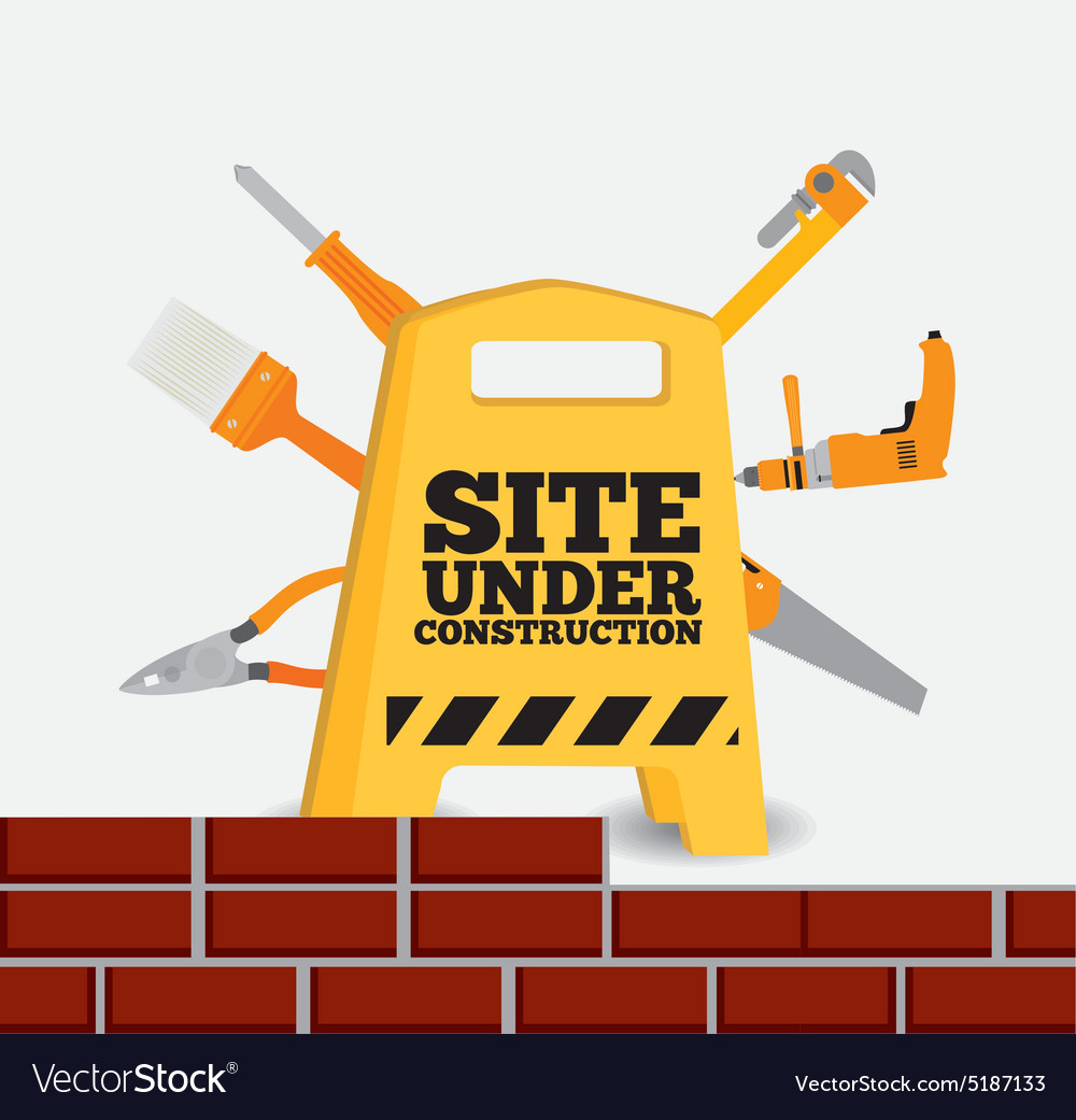 Construction digital design Royalty Free Vector Image