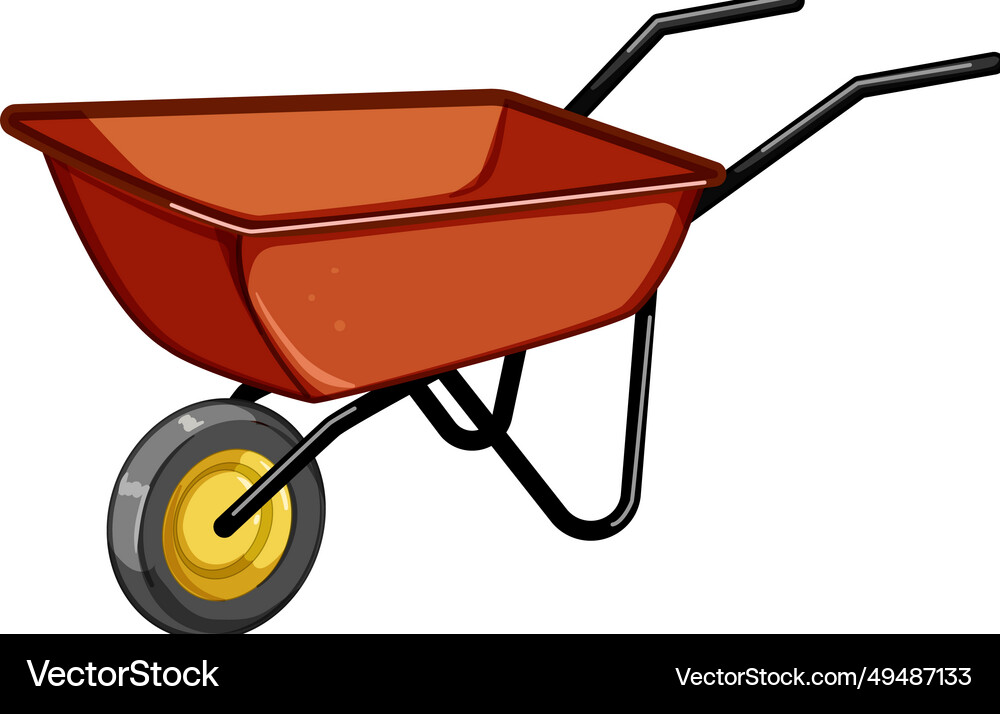 Equipment wheelbarrow cartoon Royalty Free Vector Image