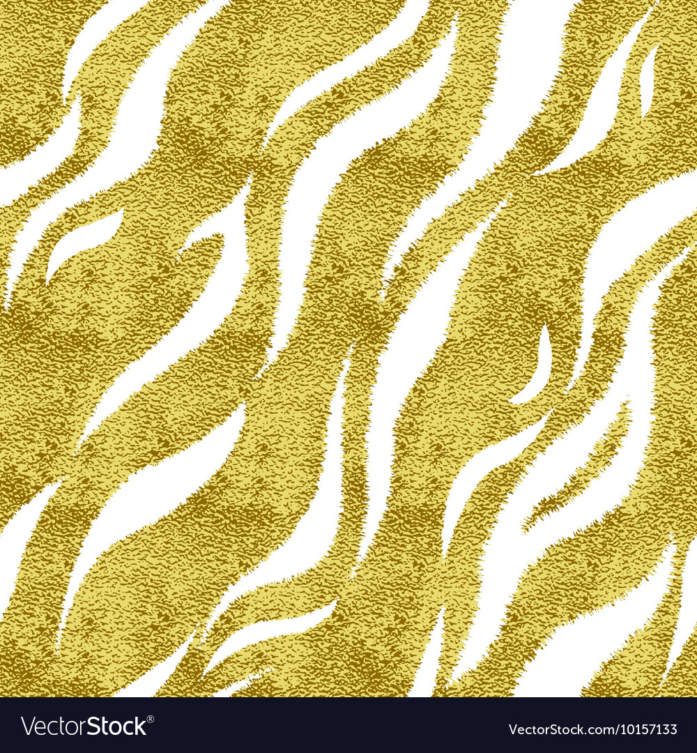 Gold tiger pattern Royalty Free Vector Image - VectorStock