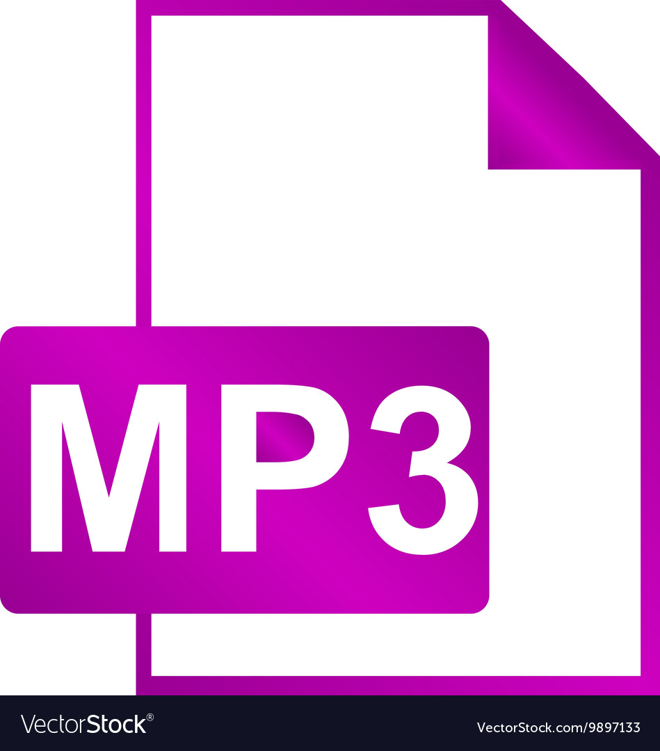 Mp3 file icon Royalty Free Vector Image - VectorStock