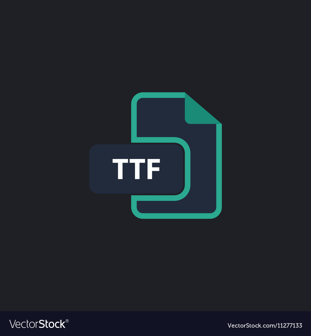 Ttf computer symbol Royalty Free Vector Image - VectorStock