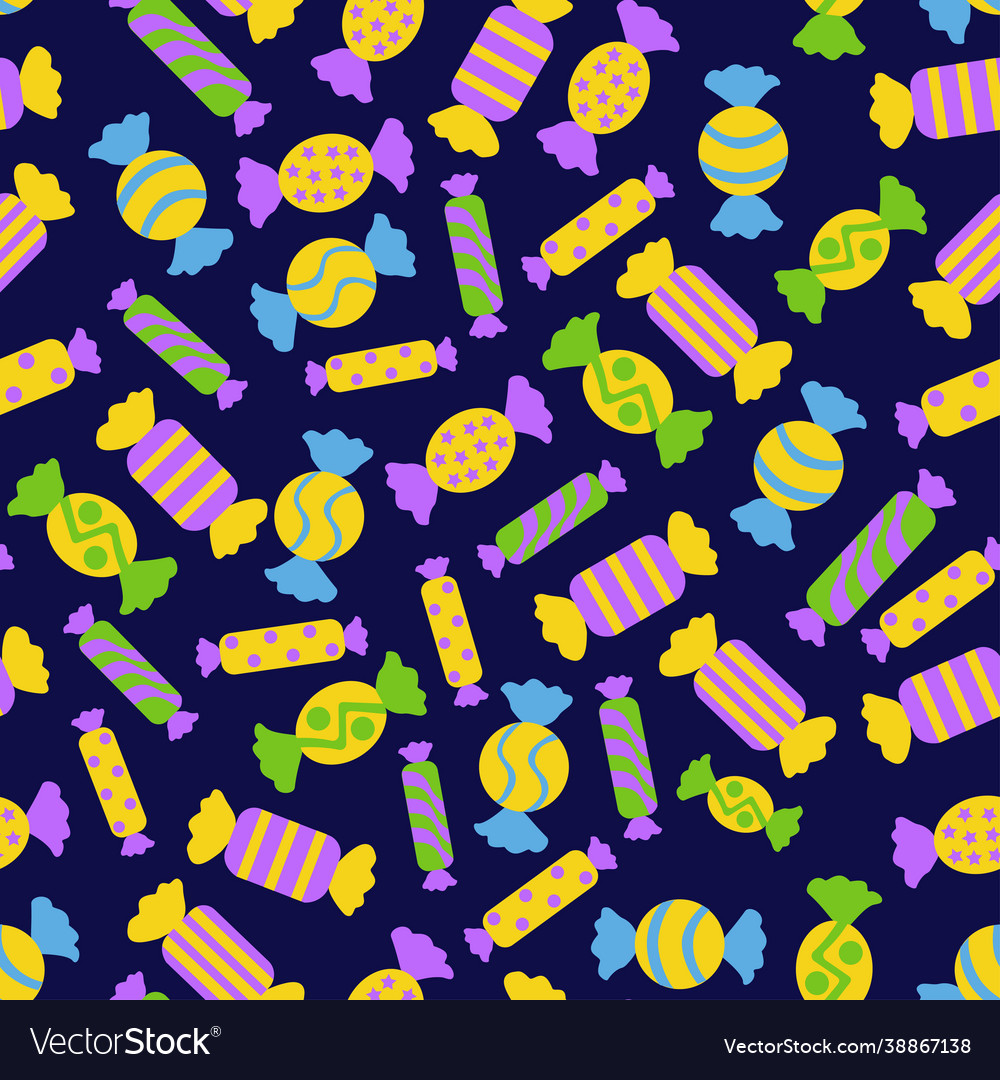 Candy seamless pattern Royalty Free Vector Image