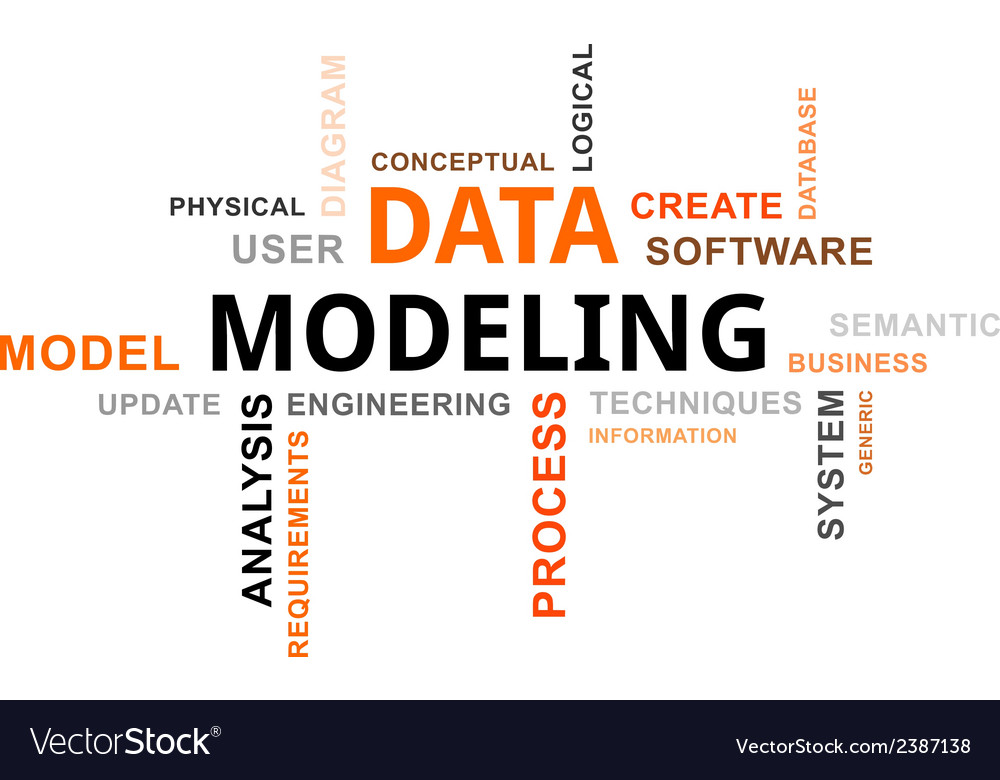 Word cloud data modeling Royalty Free Vector Image Word cloud data modeling Royalty Free Vector Image