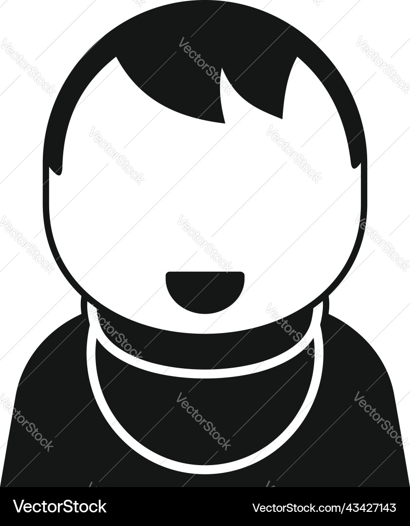Baby icon simple child life Royalty Free Vector Image