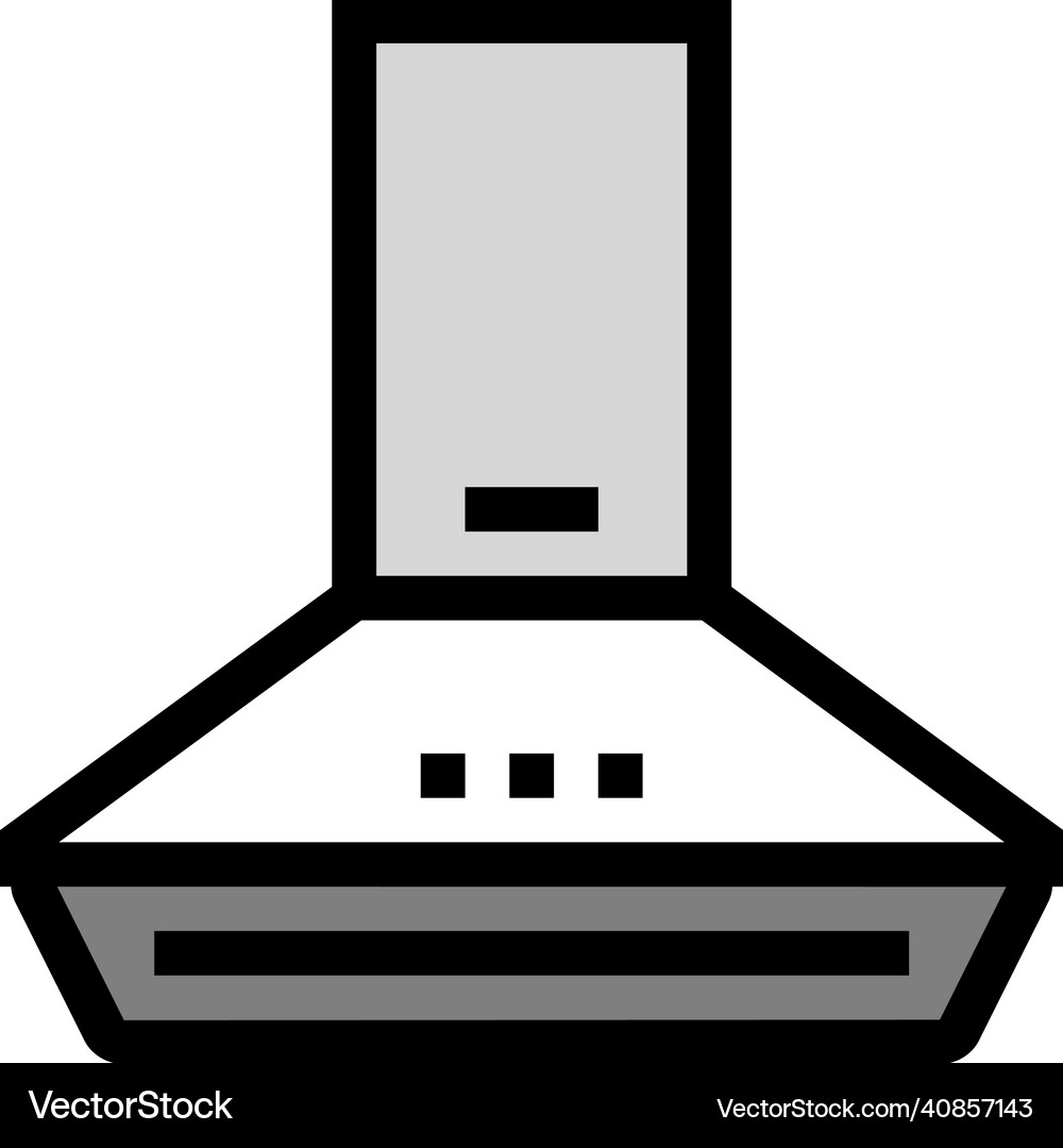 Cooker hood color icon Royalty Free Vector Image