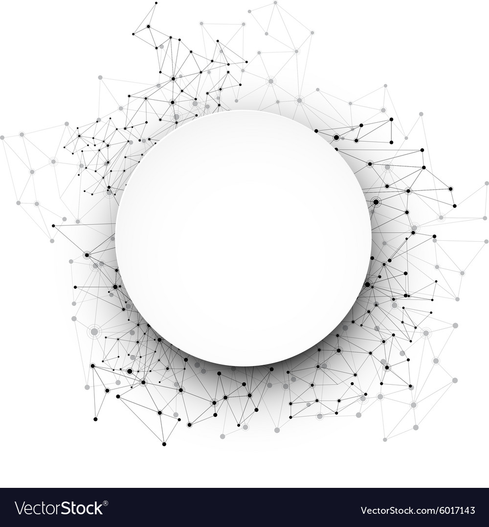 Cosmic Network Background Royalty Free Vector Image