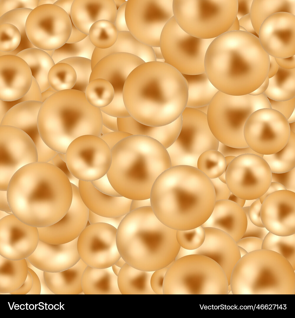 Gold sphere ball on golden background Royalty Free Vector