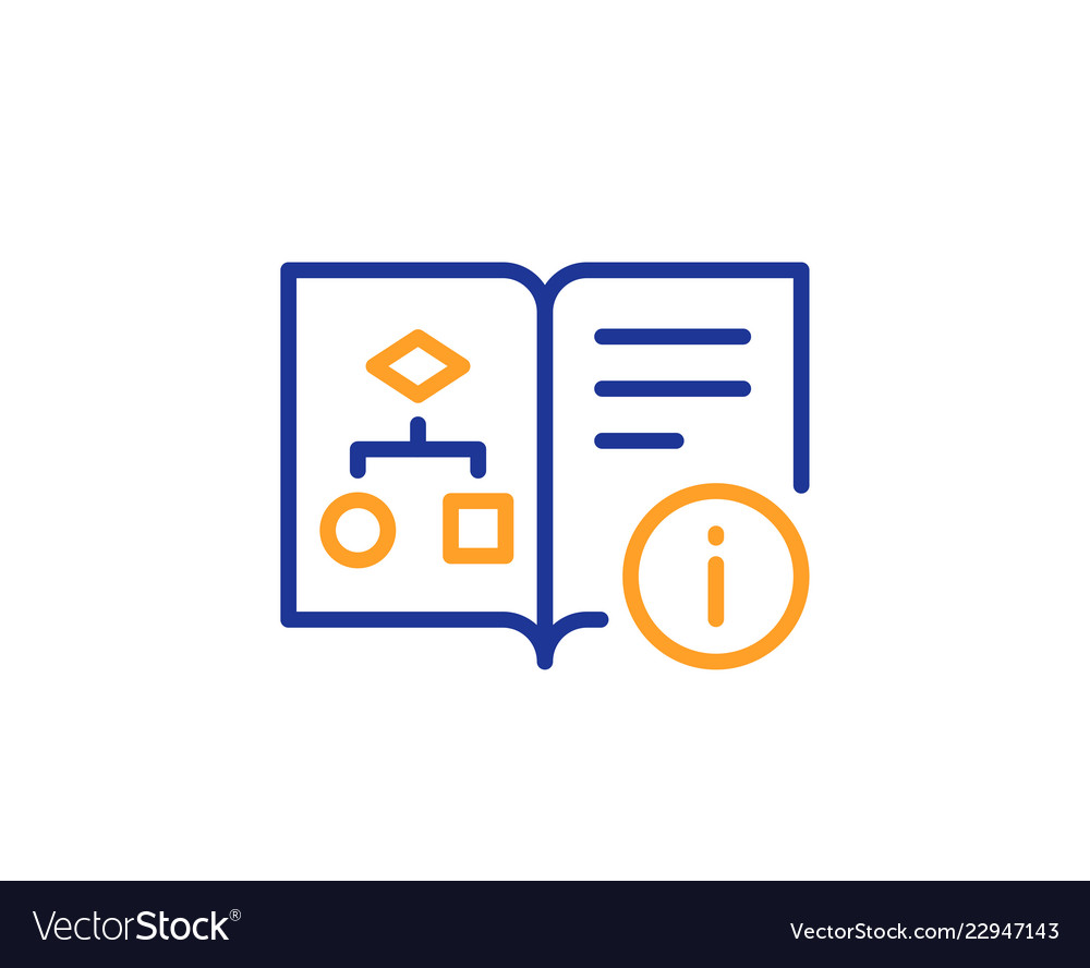 Technical algorithm line icon project Royalty Free Vector Technical algorithm line icon project Royalty Free Vector
