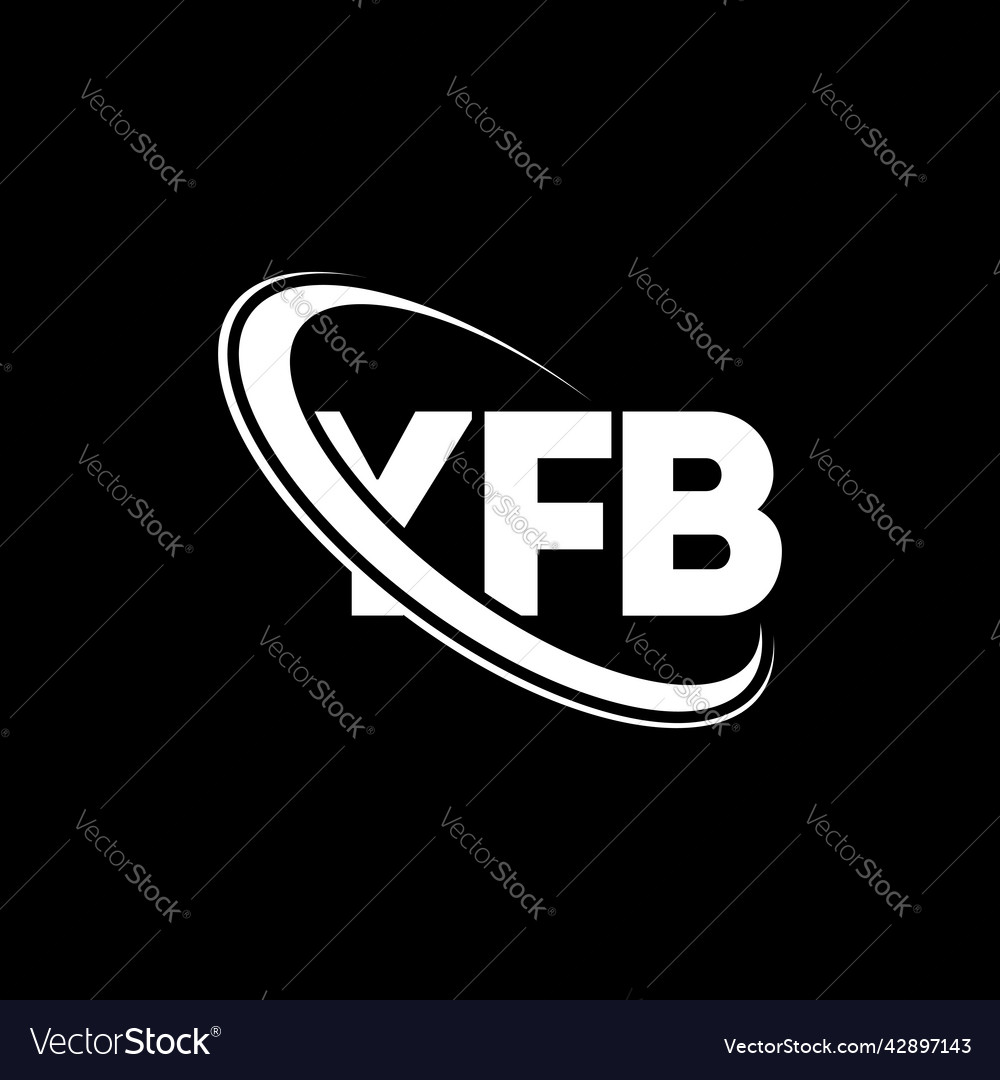 Yfb logo letter design Royalty Free Vector Image