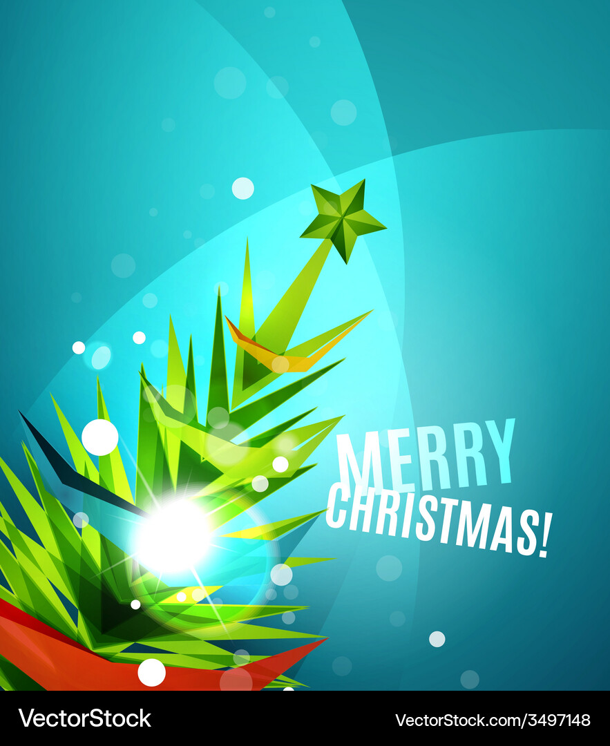 Colorful bright shiny christmas card Royalty Free Vector