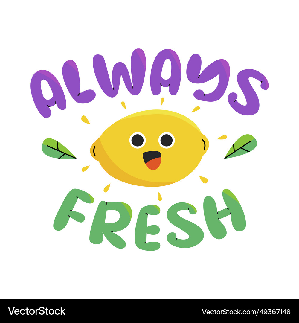 Cute smile food character for print Royalty Free Vector