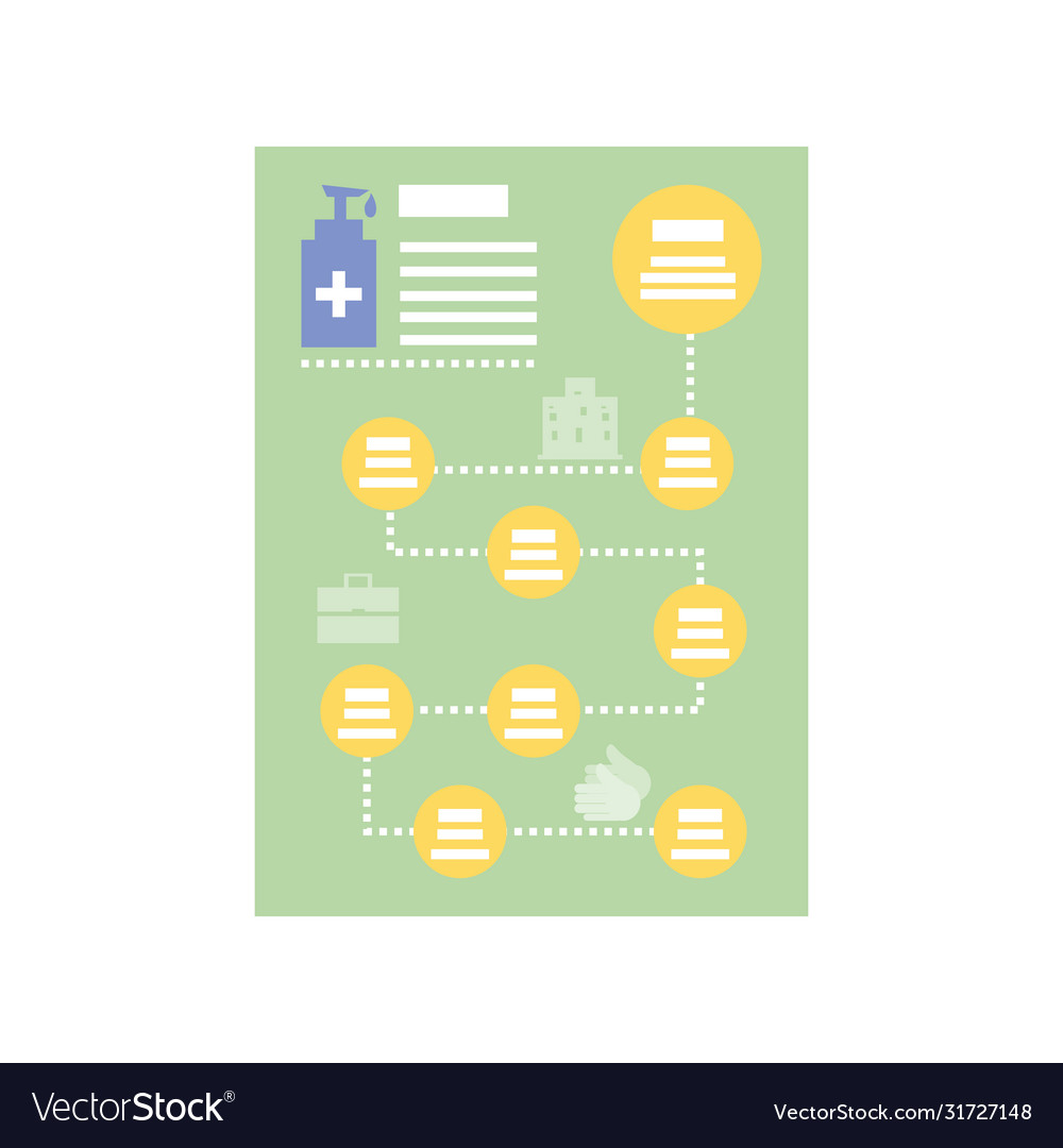 Infographic template basic protective measures Vector Image