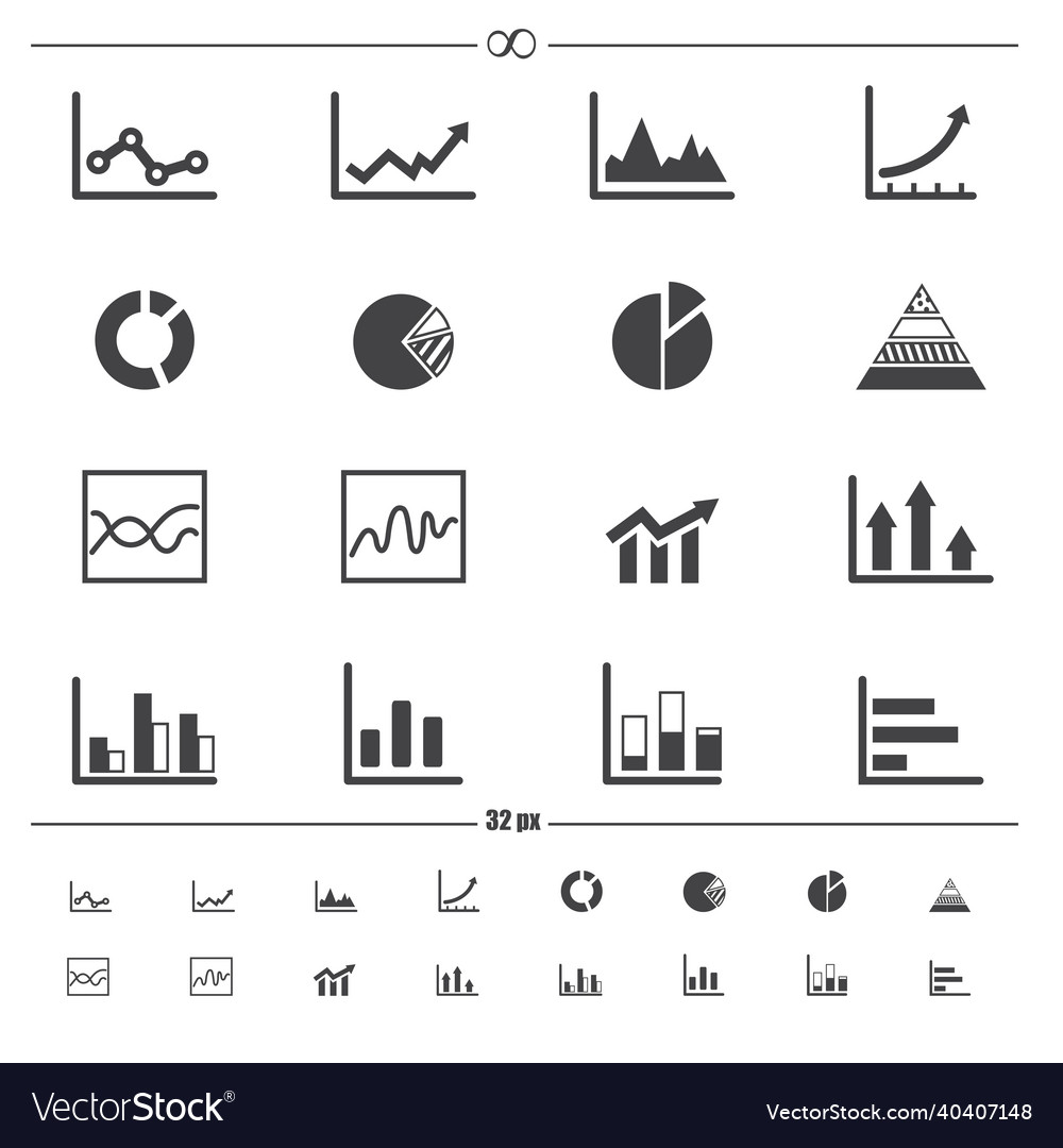 Infographics icons eps10 Royalty Free Vector Image