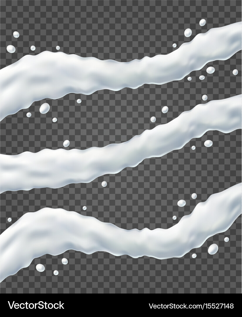 Milk flowing natural dairy products Royalty Free Vector