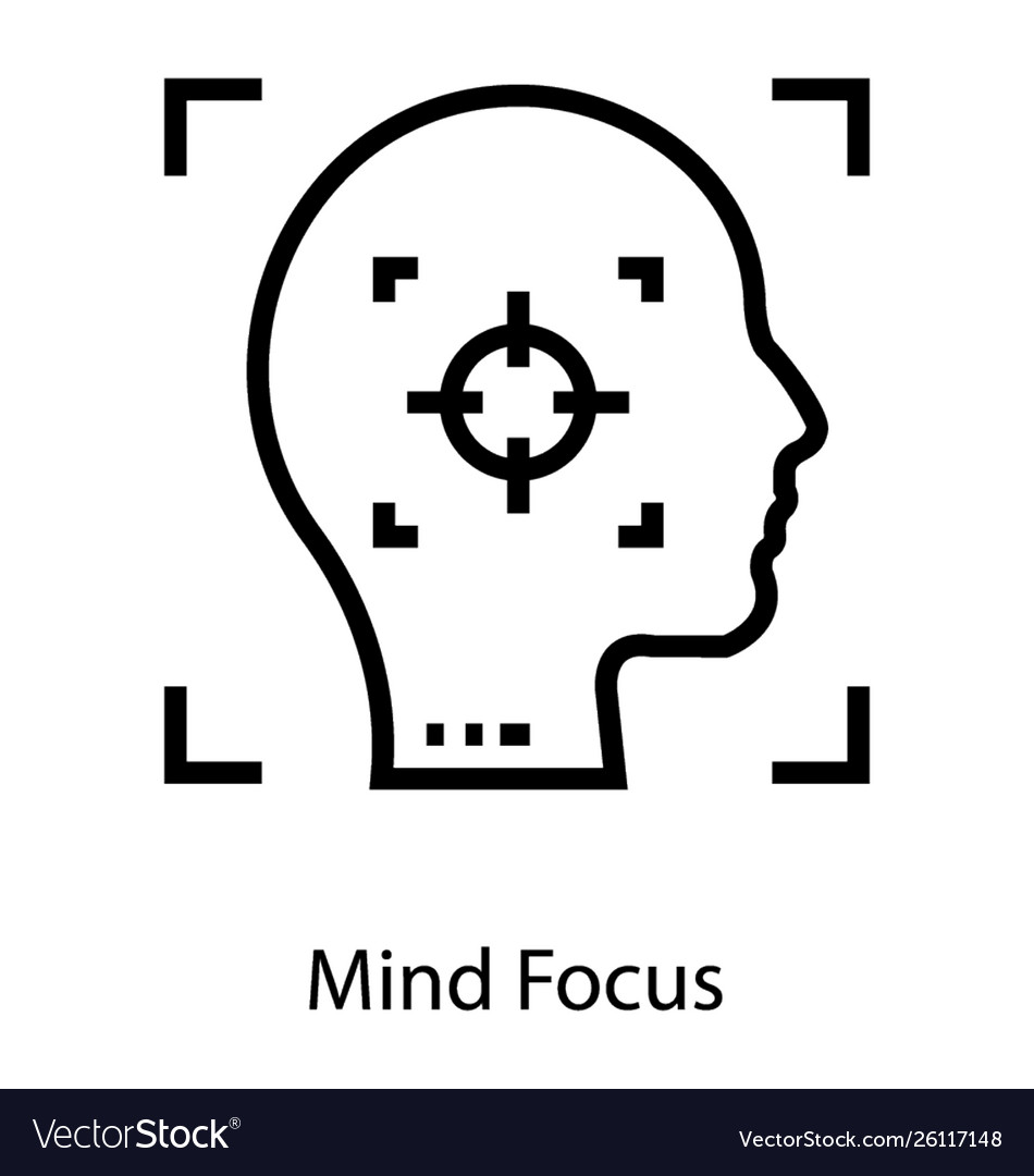 Mind focus Royalty Free Vector Image - VectorStock