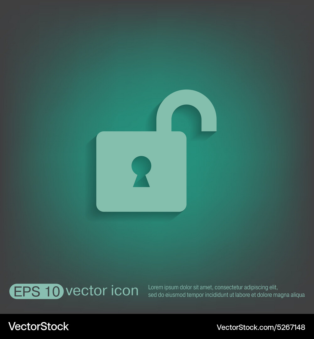 Padlock icon Royalty Free Vector Image - VectorStock