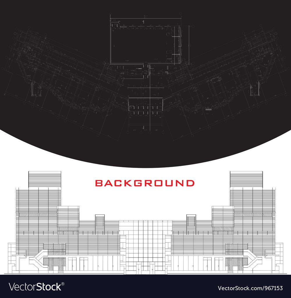 Architecture Plans Royalty Free Vector Image - VectorStock