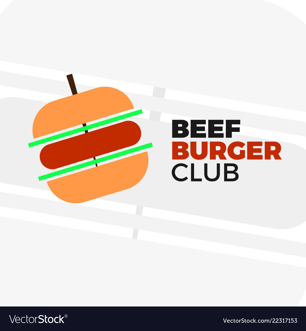 Burger logo Royalty Free Vector Image - VectorStock