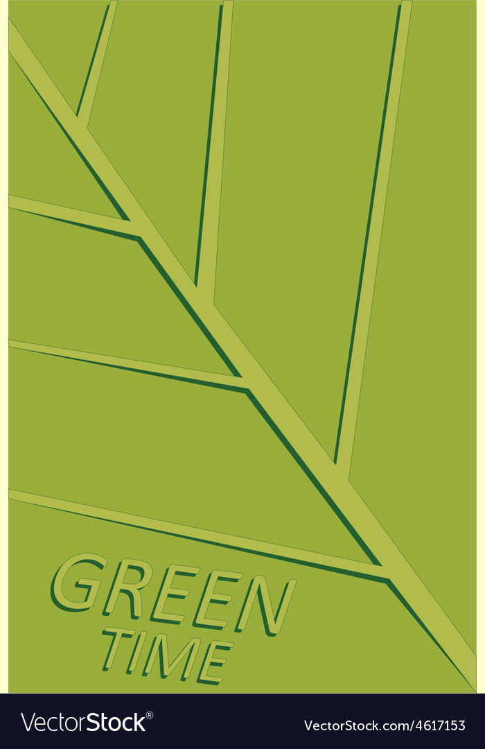 Green leaf template Royalty Free Vector Image - VectorStock