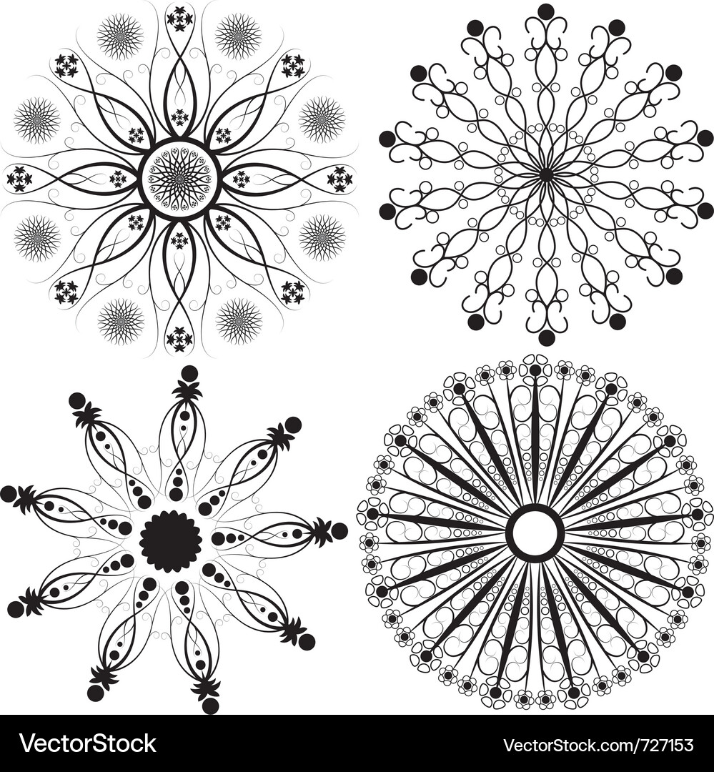 Intricate Floral Swirls Royalty Free Vector Image