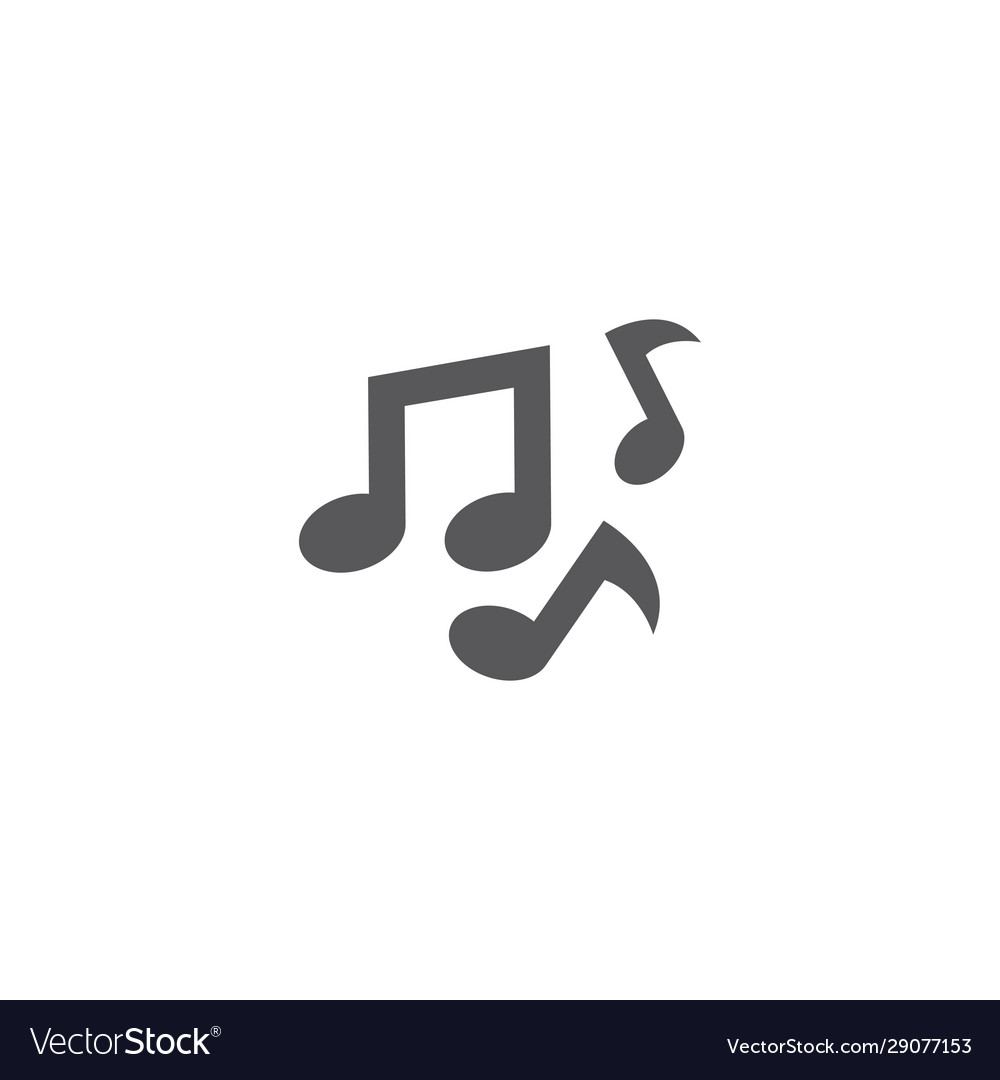 Music note logo Royalty Free Vector Image - VectorStock