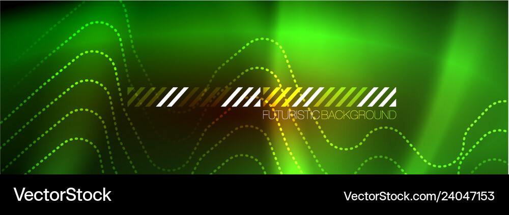 Neon glowing techno lines hi-tech futuristic Vector Image